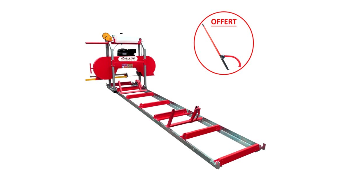 Scierie mobile CMS SM-470 matériel forestier thermique